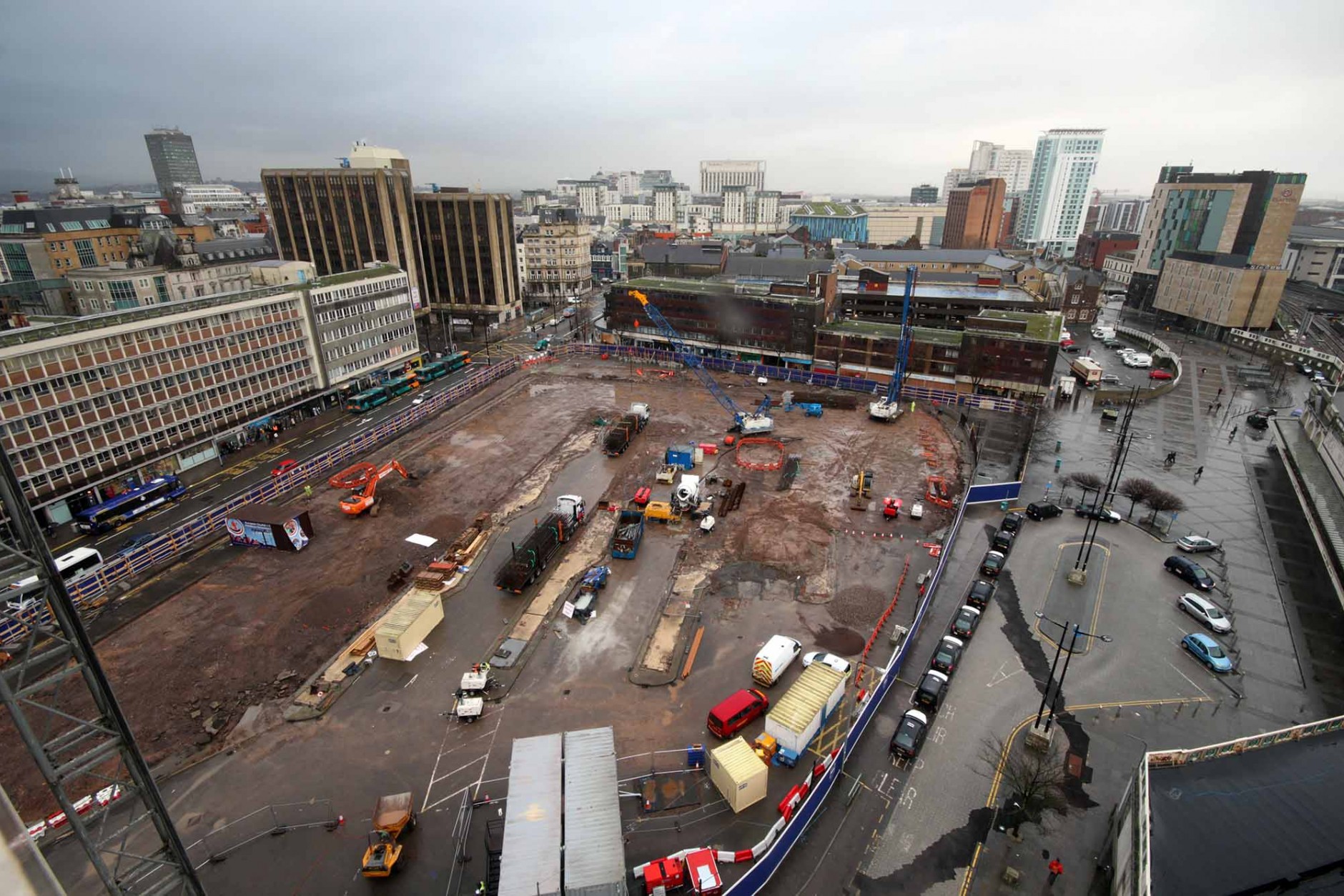 On-site progress – Cardiff Central Square