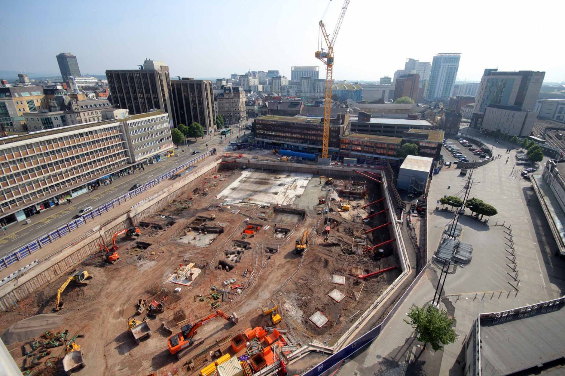 On-site progress – Cardiff Central Square