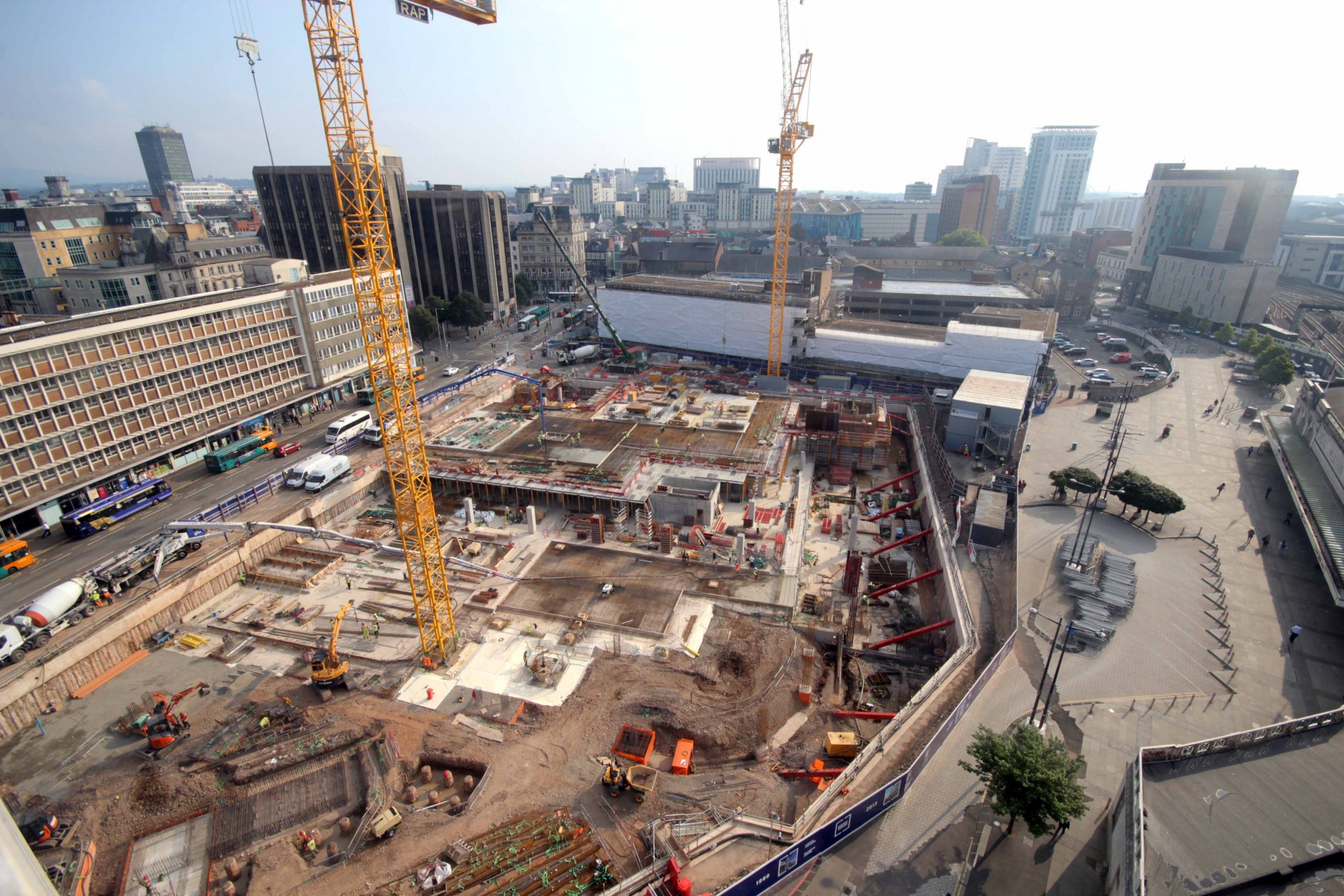 On-site progress – Cardiff Central Square