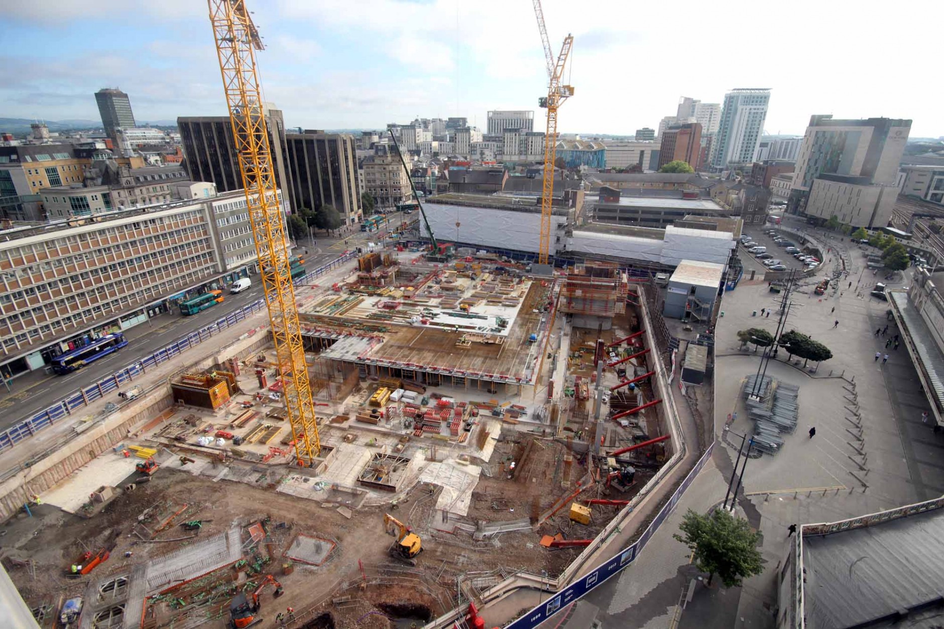 On-site progress – Cardiff Central Square